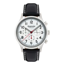 Gigandet Quarzuhr Chronograph "EFFICIENCY" in Schwarz/Silber | Gr.: onesize