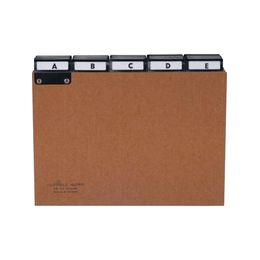 Durable Leitregister A5 quer A-Z Pressspan 5/5-Teilung braun | Gr.: onesize