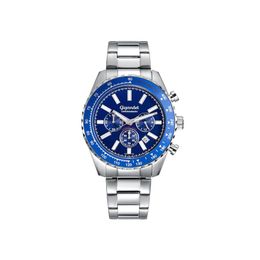 Gigandet Quarzuhr Chronograph "CHRONO KING" in Silber/Blau | Gr.: onesize