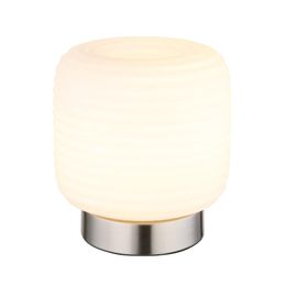 Globo lighting Tischleuchte ''Kladora'' in Silber/ Wei&szlig; - (H)21,5 x &Oslash; 20 cm | Gr.: onesize