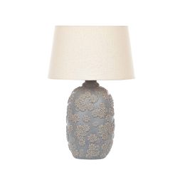 Beliani Tischleuchten FERREY in Grau/Beige - (W) 30 x (H) 46 x (L) 30 cm | Gr.: onesize