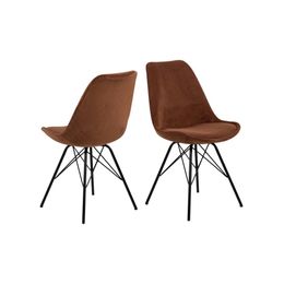 ebuy24 Esszimmerstuhl Eris Orange 2er Set | Gr.: onesize