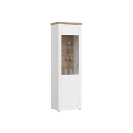 ebuy24 Vitrinenschrank Michigan Weiß 64 x 43 cm | Gr.: onesize