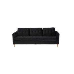 ebuy24 Sofa Marino Schwarz 216 x 84 cm | Gr.: onesize