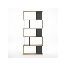 ebuy24 Regal Magda Schwarz 80 x 30 cm | Gr.: onesize
