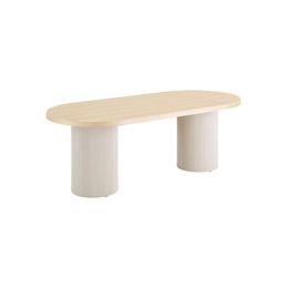 ebuy24 Esstisch Solva Sandfarbe 100 x 220 cm | Gr.: onesize