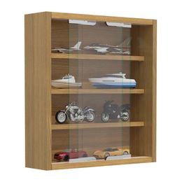 ebuy24 Glasvitrinen AgisaS 3 Buche 37 x 10 cm | Gr.: onesize