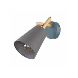 Licht-Erlebnisse Wandlampe (B)14 x (H)28 cm in Helles Holz Grau | Gr.: onesize