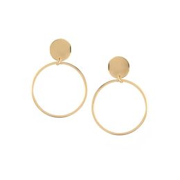 Hey Happiness Vergold. Ohrringe Creolen Edelstahl in Gold | Gr.: onesize
