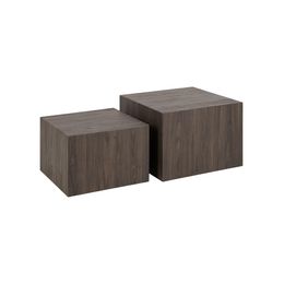 ebuy24 Couchtisch Dice Braun 58 x 58 cm | Gr.: onesize