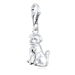 Elli Charm 925 Sterling Silber Hund in Silber | Gr.: onesize