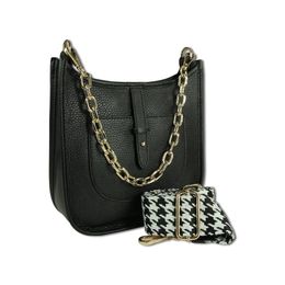 Toscanto Umhängetasche, Citytasche Leder schwarz ca. 22cm | Gr.: onesize