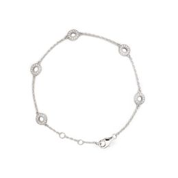 EYE CANDY Armband "KREISE" in Silber aus Sterling-Silber - (L) 18,5 cm | Gr.: onesize