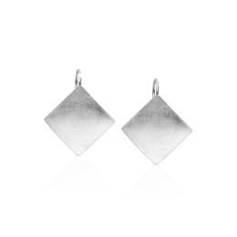 NENALINA Ohrringe 925 Sterling Silber Geo, Viereck in Silber | Gr.: onesize