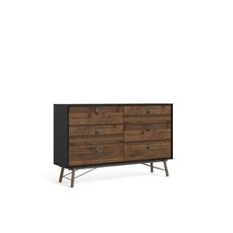 ebuy24 Kommode Rye Schwarz 150 x 40 cm | Gr.: onesize