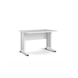 ebuy24 Schreibtisch Prisme Weiß 120 x 80 cm | Gr.: onesize