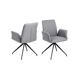 ebuy24 Esszimmerstuhl Nadine Grau 56 x 54 cm | Gr.: onesize