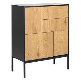 ebuy24 Sideboard Sea Schwarz 80 x 40 cm | Gr.: onesize