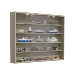 ebuy24 Glasvitrinen AgisaL 2 Eiche 77 x 10 cm | Gr.: onesize