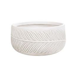 Beliani Outdoor Blumentopf FTERO in Weiß - (W) 35 x (H) 19 x (L) 35 cm | Gr.: onesize