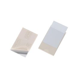 Durable Visitenkarten-Tasche Pocketfix 94x63mm transparent Packung mit 100 S... | Gr.: onesize