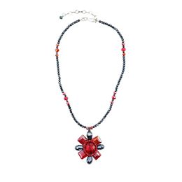Collezione Alessandro Kurze Kette " Venedig " in rot | Gr.: onesize