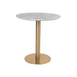 ebuy24 Esstisch Bojan Messing, Marmor 70 x 70 cm | Gr.: onesize