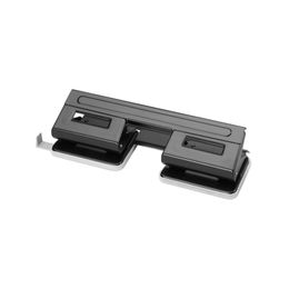 Herlitz Doppel-Locher 1,5mm schwarz mit Anschlagschiene | Gr.: onesize