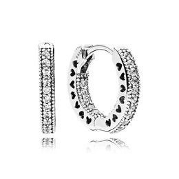 Pandora Ohrringe Unendliche Herzen Silber | Gr.: onesize