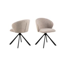 ebuy24 Esszimmerstuhl Pippa Beige 2er Set | Gr.: onesize