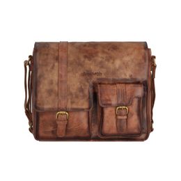 GreenLand Nature Mascu & Line Umhängetasche Leder 30 cm in braun | Gr.: onesize