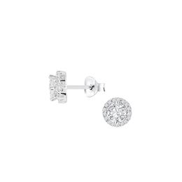 Alexander York Ohrstecker ZIRKONIA rhodiniert in 925 Sterling Silber, 2-tlg. | Gr.: onesize