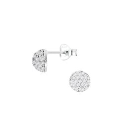 Alexander York Ohrstecker ZIRKONIA rhodiniert in 925 Sterling Silber, 2-tlg. | Gr.: onesize