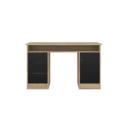 ebuy24 Schreibtisch FunctionPlus Eiche 126 x 55 cm | Gr.: onesize