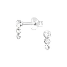 Alexander York Ohrstecker KRISTALLREIHE 3 in 925 Sterling Silber, 2-tlg. | Gr.: onesize