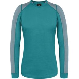 Normani Outdoor Sports Damen Merino Langarm-Shirt Goulburn in Petrol | Gr.: L