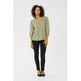 Kaffe Langarm-Bluse KAjollia Regular fit in Oil Green | Gr.: 36