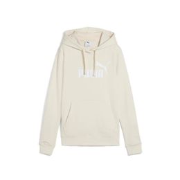 Puma No. 1 Logo Hoodie mit K&auml;ngurutaschen in Crem | Gr.: L