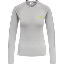 Hummel T-Shirt Daumenl&ouml;cher Hmlgg12 Damen in ALLOY MELANGE | Gr.: L
