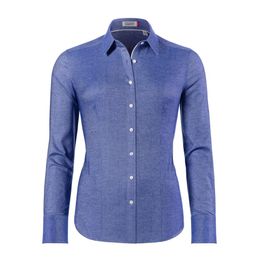 Vincenzo Boretti Bluse leicht tailliert in blau | Gr.: 34