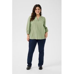 Kaffe curve Langarm-Bluse KCjolana Regular fit in Oil Green | Gr.: 46