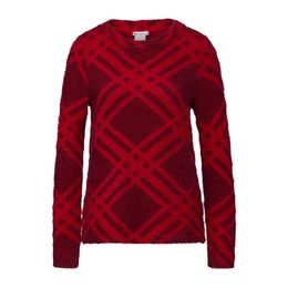 Street One Langarmshirt in Beet Red | Gr.: 36