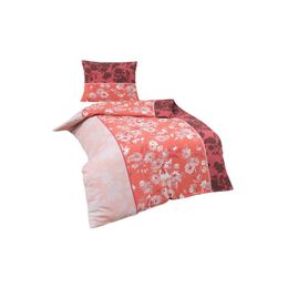 Traumschlaf Bettw&auml;sche Florence in rot | Gr.: 240x220 (2x 80x80 cm)