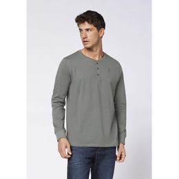 POLO SYLT Longsleeve in Grau | Gr.: 3XL