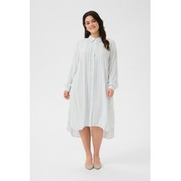 Kaffe curve Kleid KCmille Loose fit in Chalk/Soft Chambray Stripe | Gr.: 48
