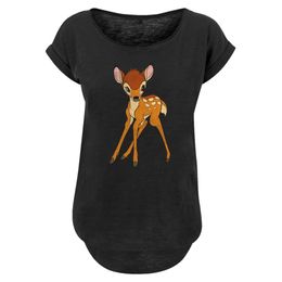 F4NT4STIC Long Cut T Shirt Disney Bambi Classic in schwarz | Gr.: L