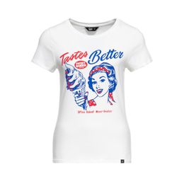 Queen Kerosin Print T-Shirt Tastes Better in weiß | Gr.: L
