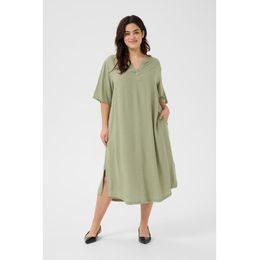 Kaffe curve Kleid KCmille Loose fit in Oil Green | Gr.: 50