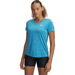 Under Armour Sportshirt "Tech SSV-Twist" in Blau | Gr.: L