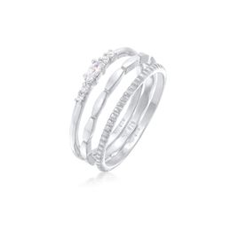 Elli Ring 925 Sterling Silber Ring Set in Silber | Gr.: 54
